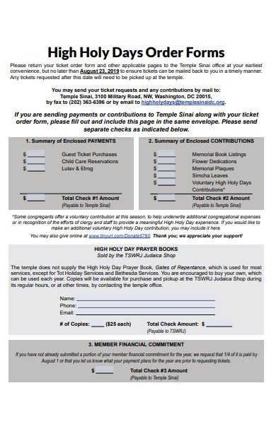 FREE 31+ Book Order Forms in PDF | MS Word | Excel