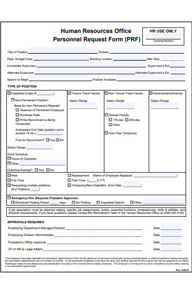 FREE 53+ Human Resources Forms in PDF | MS Word | Excel