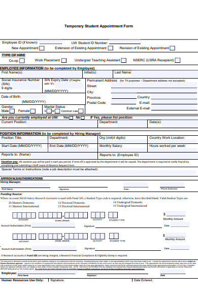 FREE 53+ Human Resources Forms in PDF | MS Word | Excel