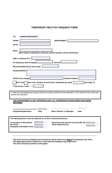 FREE 53+ Human Resources Forms in PDF | MS Word | Excel