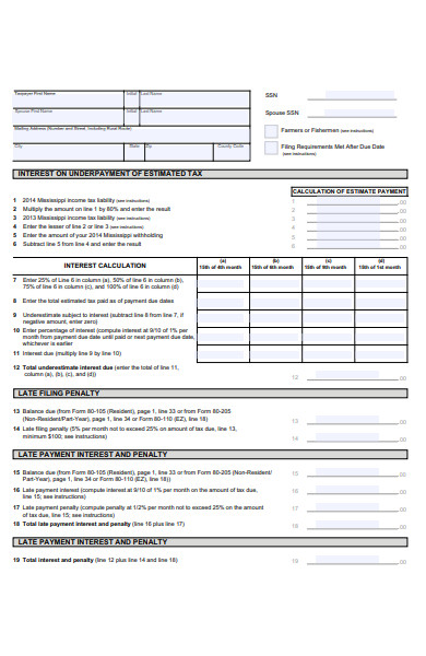 FREE 31+ Calculation Forms in PDF | MS Word