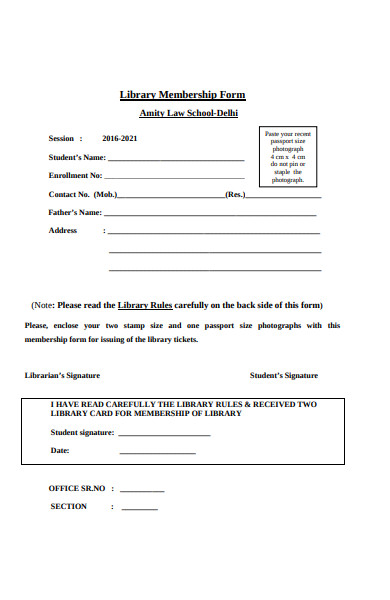 FREE 56+ Membership Form Samples, PDF, Word, Google Docs, Excel