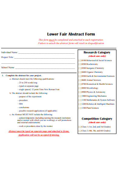 FREE 52+ Abstract Forms in PDF | MS Word | Excel
