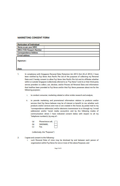 FREE 51+ Marketing Forms in PDF | MS Word | Excel