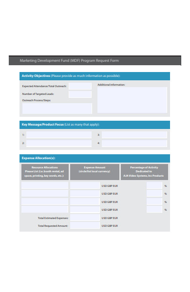 FREE 51+ Marketing Forms in PDF | MS Word | Excel