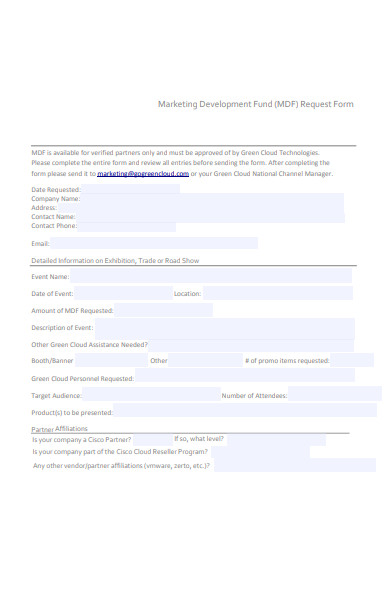 FREE 51+ Marketing Forms in PDF | MS Word | Excel