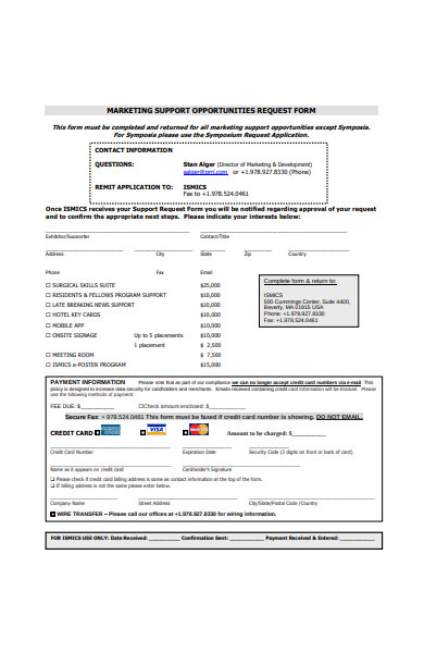 FREE 51+ Marketing Forms in PDF | MS Word | Excel