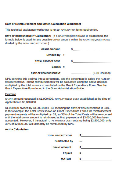 FREE 31+ Calculation Forms in PDF | MS Word