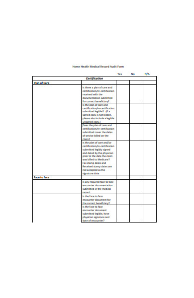 FREE 35+ Medical Record Forms Download – How to Create Guide, Tips
