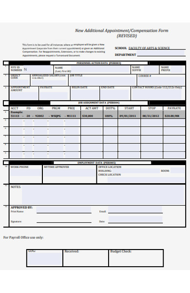 FREE 56+ Appointment Form Samples, PDF, MS Word, Google Docs