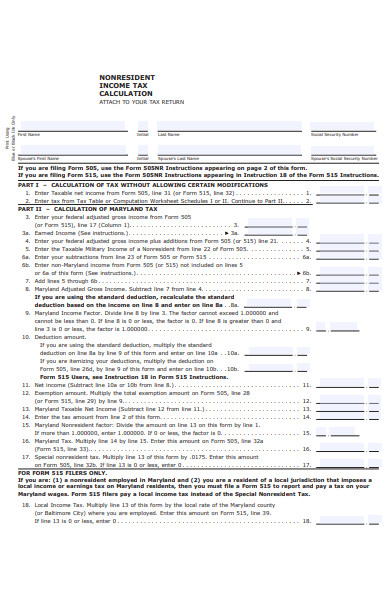 FREE 31+ Calculation Forms in PDF | MS Word
