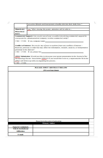 FREE 52+ Abstract Forms in PDF | MS Word | Excel