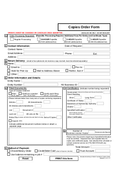 FREE 56+ Order Form Samples, PDF, MS Word, Google Docs, Excel