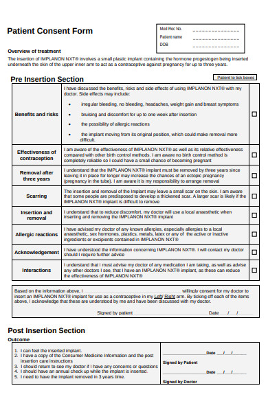 FREE 52+ Consent Forms in PDF | MS Word | Excel