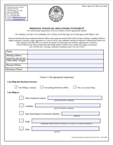 FREE 4+ Campaign Finance Forms in PDF