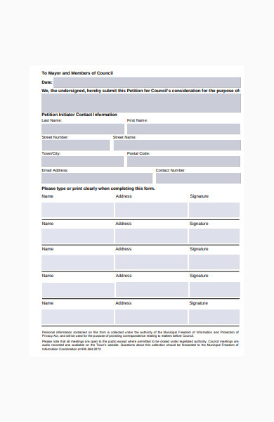 FREE 51+ Petition Forms in PDF | MS Word