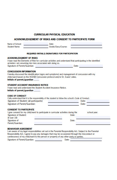 FREE 56+ Education Form Samples, PDF, MS Word, Google Docs, Excel