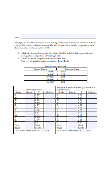 FREE 31+ Calculation Forms in PDF | MS Word
