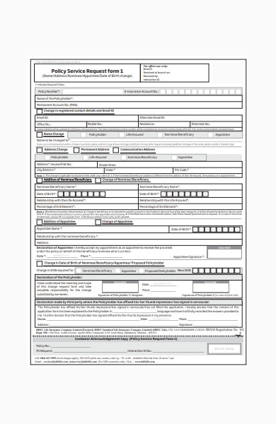 FREE 53+ Services Forms in PDF | MS Word | Excel