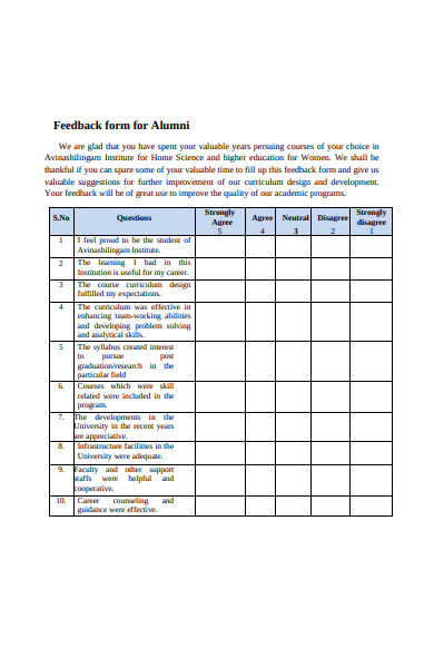 FREE 43+ Alumni Forms in PDF | MS Word | Excel