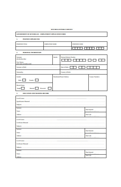 FREE 51+ Job Application Forms in PDF | MS Word (.doc)