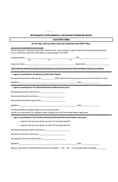 FREE 50+ RSVP Forms in PDF | MS Word