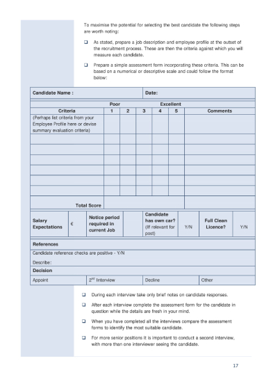 FREE 5+ Recruitment Evaluation Forms in PDF