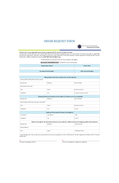 FREE 56+ Order Form Samples, PDF, MS Word, Google Docs, Excel