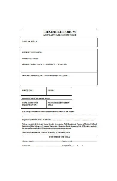 FREE 52+ Abstract Forms in PDF | MS Word | Excel