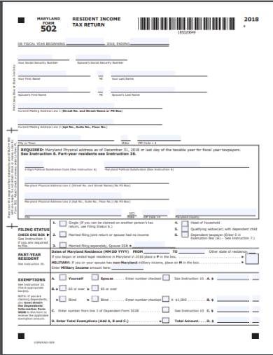 FREE 6+ Income Tax Forms in PDF | Excel