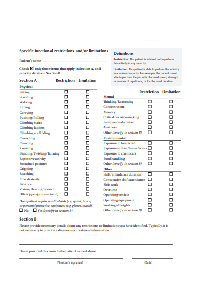 FREE 54+ Return to Work Form Samples, PDF, MS Word, Google Docs