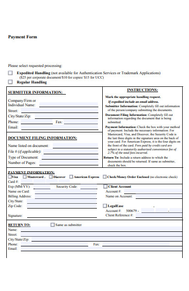 FREE 51+ Payment Forms in PDF | MS Word | Excel