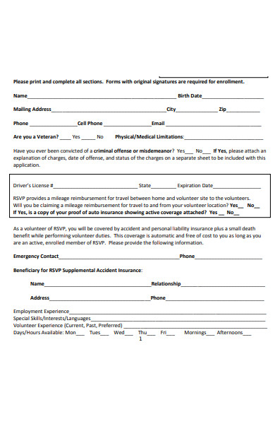 FREE 50+ RSVP Forms in PDF | MS Word