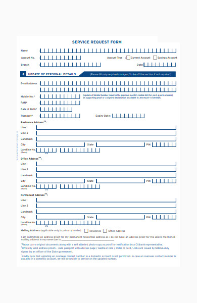 FREE 53+ Services Forms in PDF | MS Word | Excel