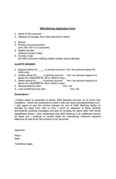 FREE 34+ Banking Form Samples, PDF, MS Word, Google Docs