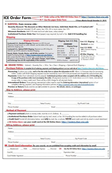 FREE 31+ Book Order Forms in PDF | MS Word | Excel