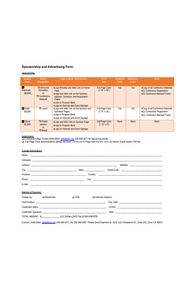 FREE 35+ Advertising Forms in PDF | MS Word | XLS