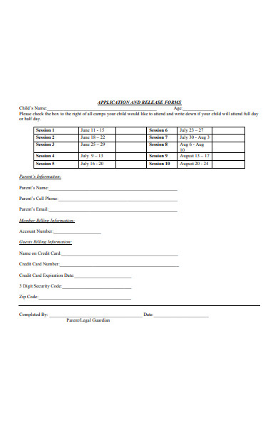 FREE 53+ Sports Forms in PDF | MS Word | Excel