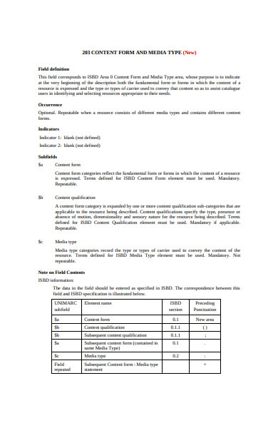 FREE 32+ Content Forms in PDF | MS Word | Excel
