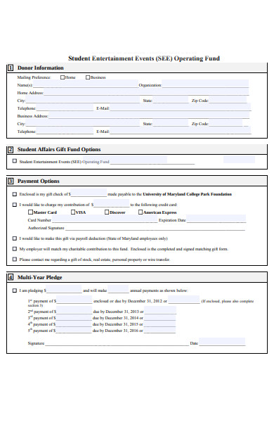FREE 34+ Entertainment Forms in PDF | MS Word | Excel