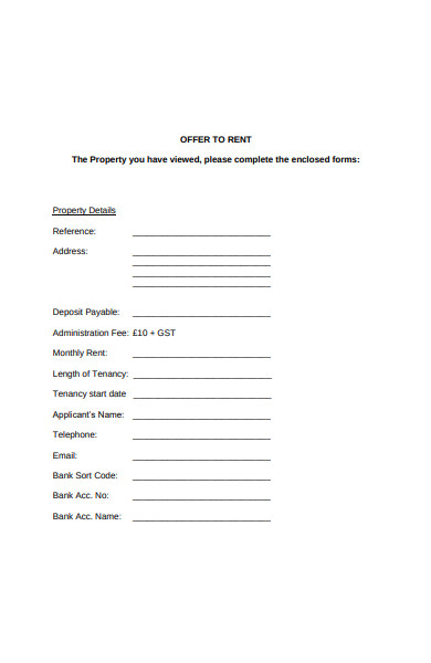 FREE 35+ Tenant Application Forms in PDF | MS Word