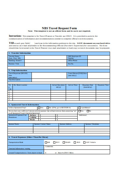 FREE 32+ Transportation Request Forms in PDF | MS Word | Excel