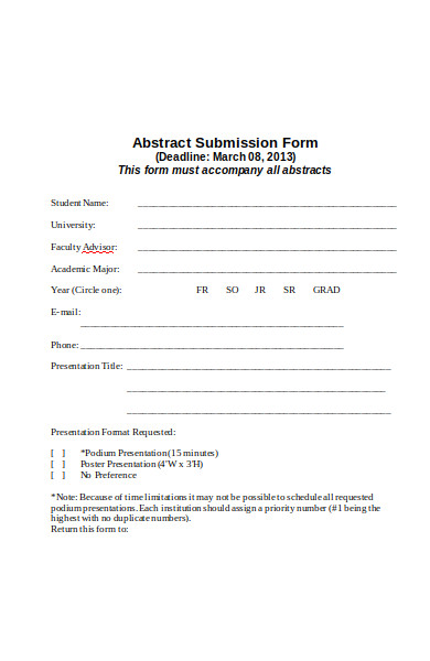 FREE 52+ Abstract Forms in PDF | MS Word | Excel