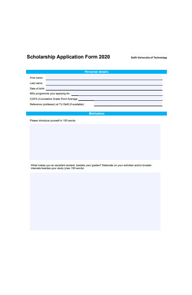 FREE 50+ Education Application Forms in PDF | MS Word | MS Excel