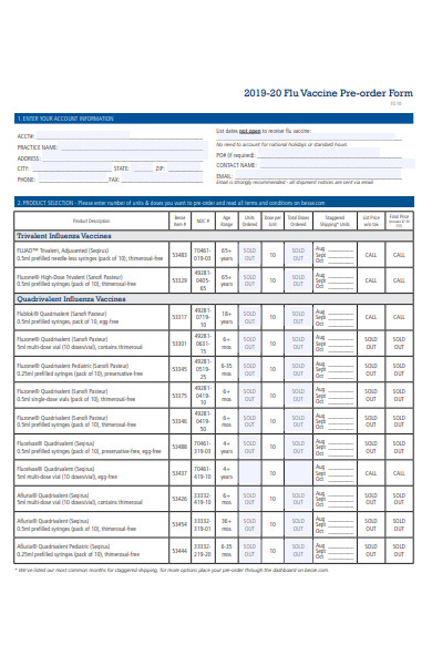 FREE 51+ Pre Order Forms in PDF | MS Word | Excel