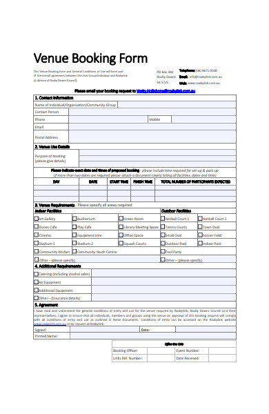 FREE 56+ Event Booking Form Samples, PDF, MS Word, Google Docs, Excel