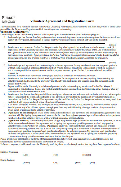 FREE 51+ Volunteer Forms in PDF | MS Word | Excel