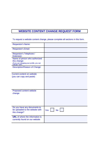 FREE 32+ Content Forms in PDF | MS Word | Excel