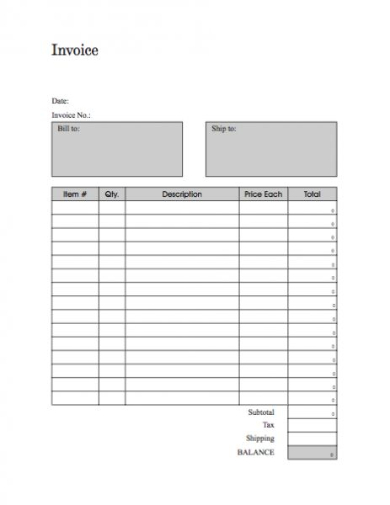 FREE 5+ Basic Job Invoice Samples in PDF