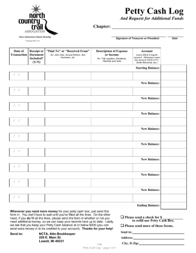FREE 11+ Daily Cash Log Samples, PDF, MS Word, Google Docs, Excel